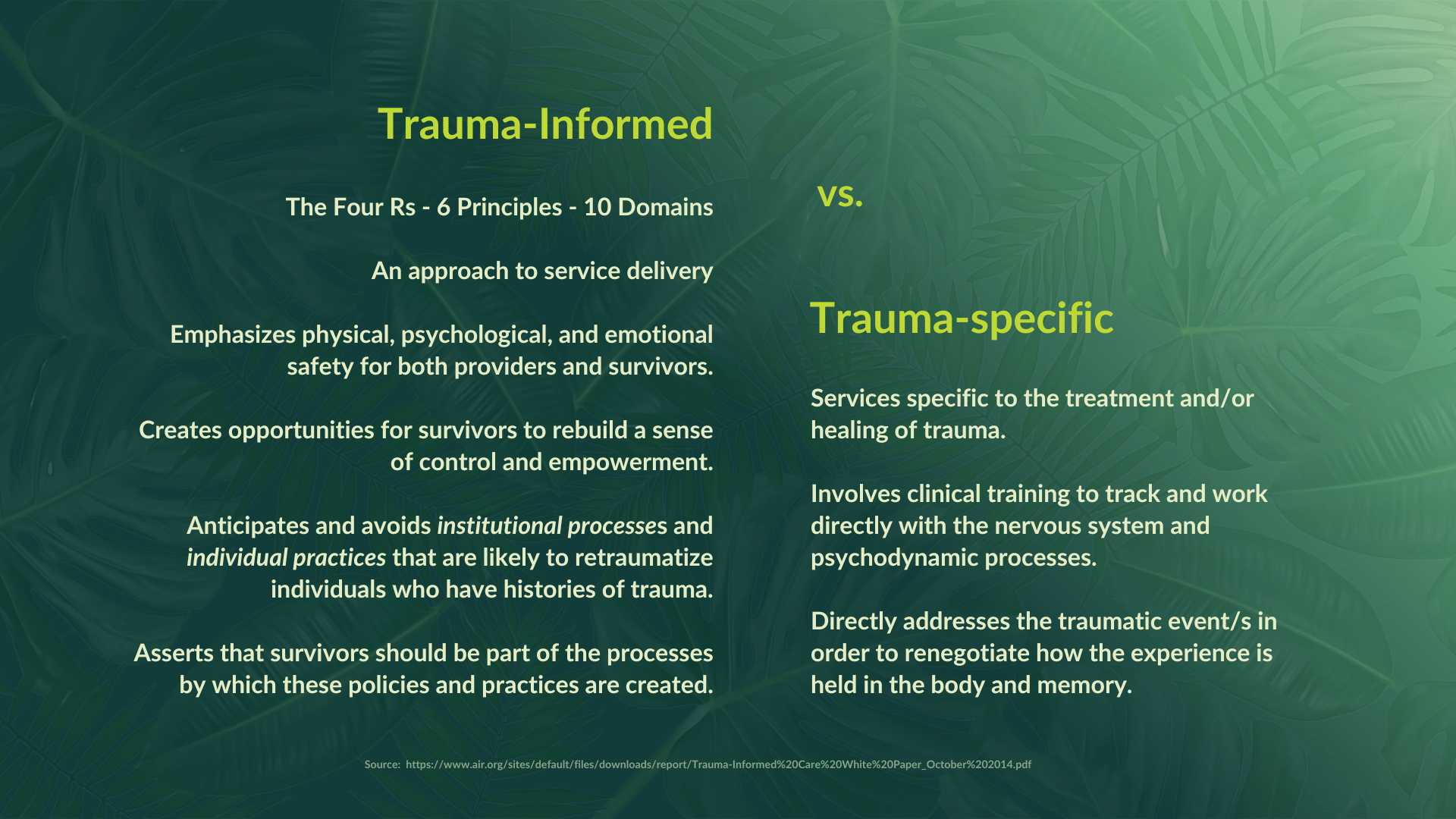 What is Trauma-Informed? - Melissa Knight Taylor